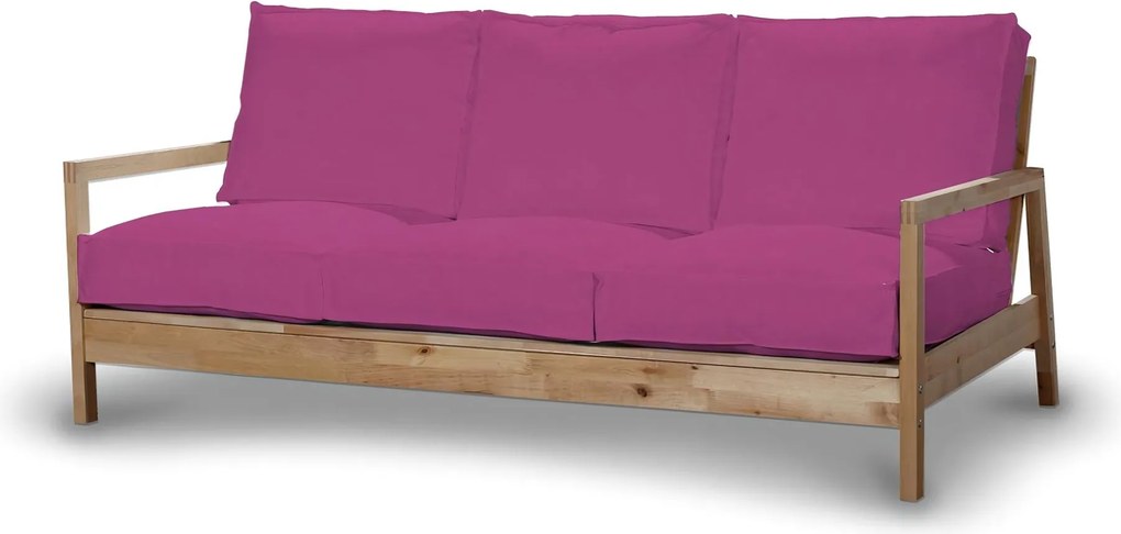 Potah na pohovku IKEA  Lillberg 3-místná nerozkládací barva růžová látka pletený vzor