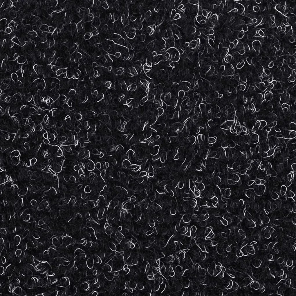 Schodové rohože samolepicí 15 ks 56 x 17 x 3 cm černé, půlkulaté 132692