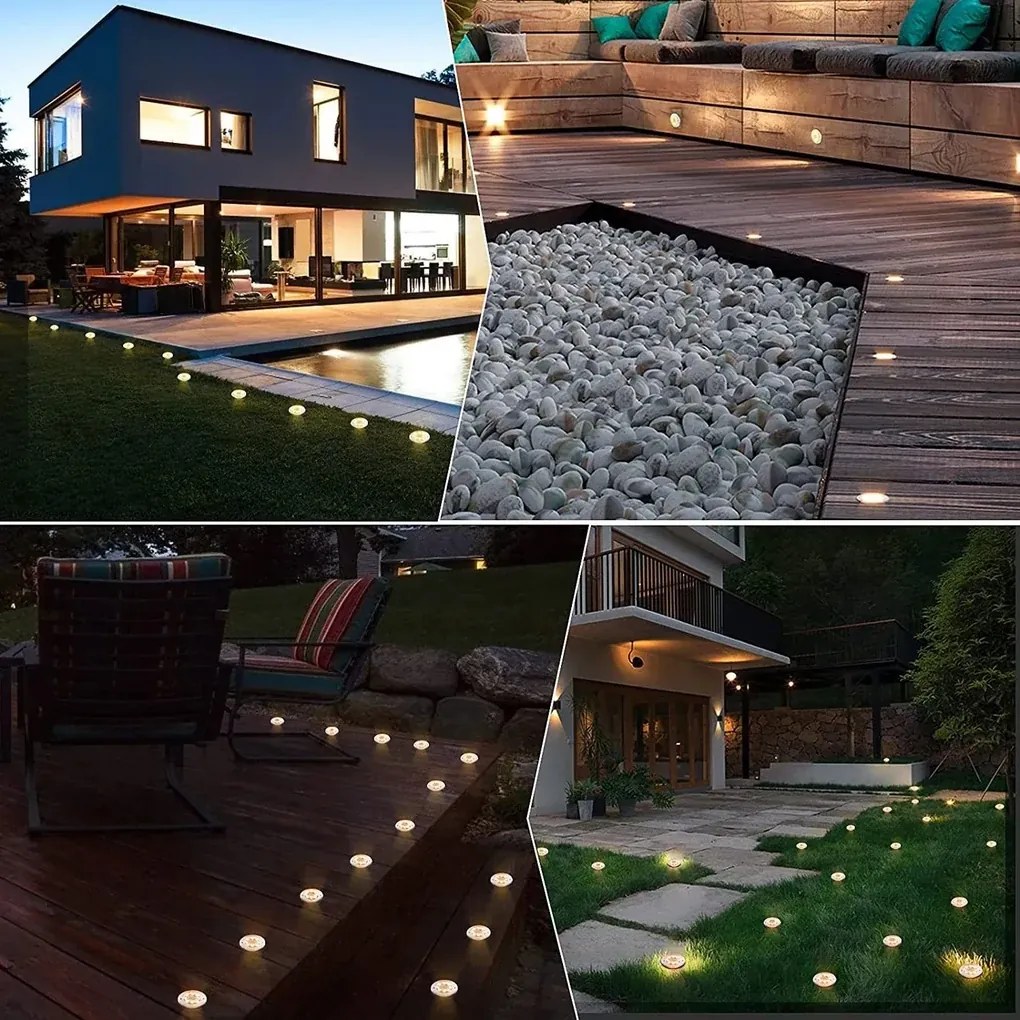 Toolight Toolight, LED solární lampa 1ks P60055, stříbrná, OGR-05681