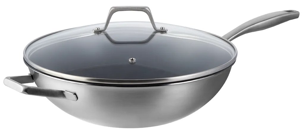 Wok se skleněnou poklicí Ø 30 cm V: 8,5 cm – Sirius Terra Multi-layer Lunasol - 601213
