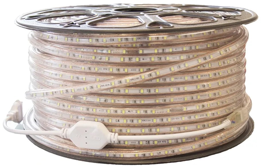 ECOLIGHT LED pásek - 230V - 1m - 60LED/m- 6W/m - 380Lm - IP68  - neutrální bílá - 10mm
