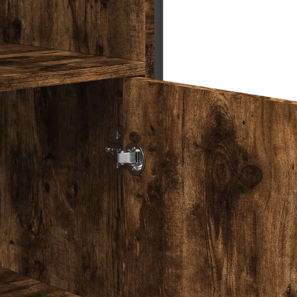 Highboard kouřový dub 79,5 x 35,5 x 137,5 cm kompozitní dřevo 3295309