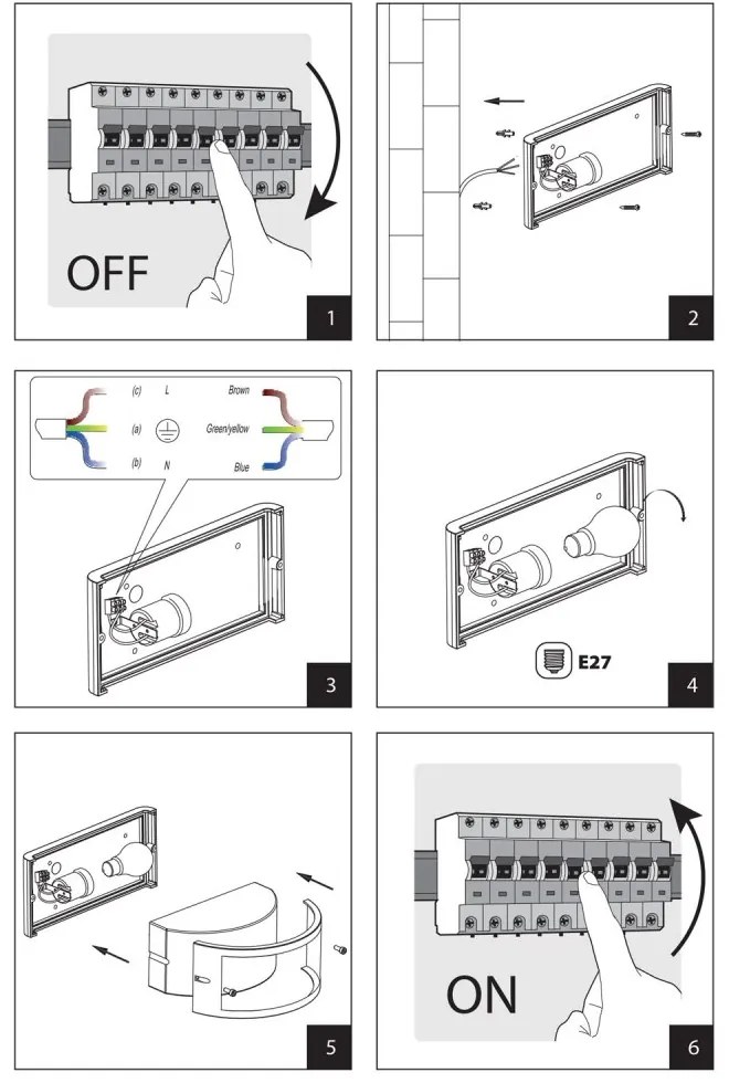 VELAMP Venkovní nástěnné světlo IS701