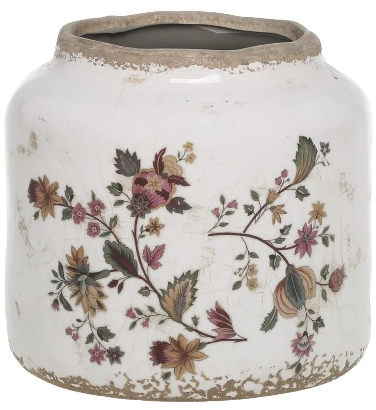 Keramický květináč / váza s květy Nancy - Ø 13*13 cm
