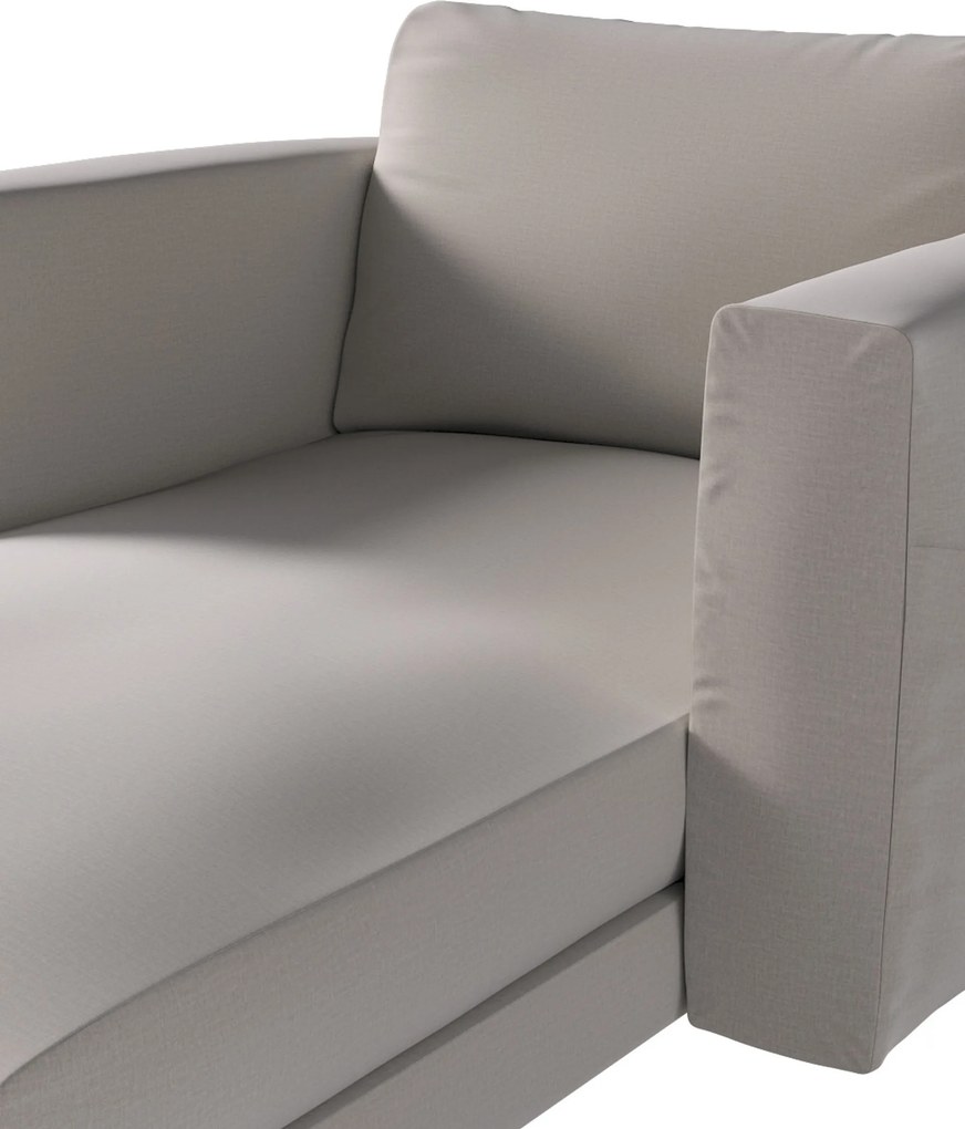 Potah na IKEA Norsborg šezlong s loketními opěrkami barva béžová látka sametová