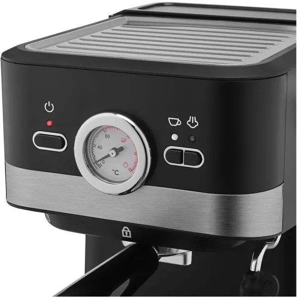 Sencor - Pákový kávovar espresso 1050W/230V černá/matný chrom
