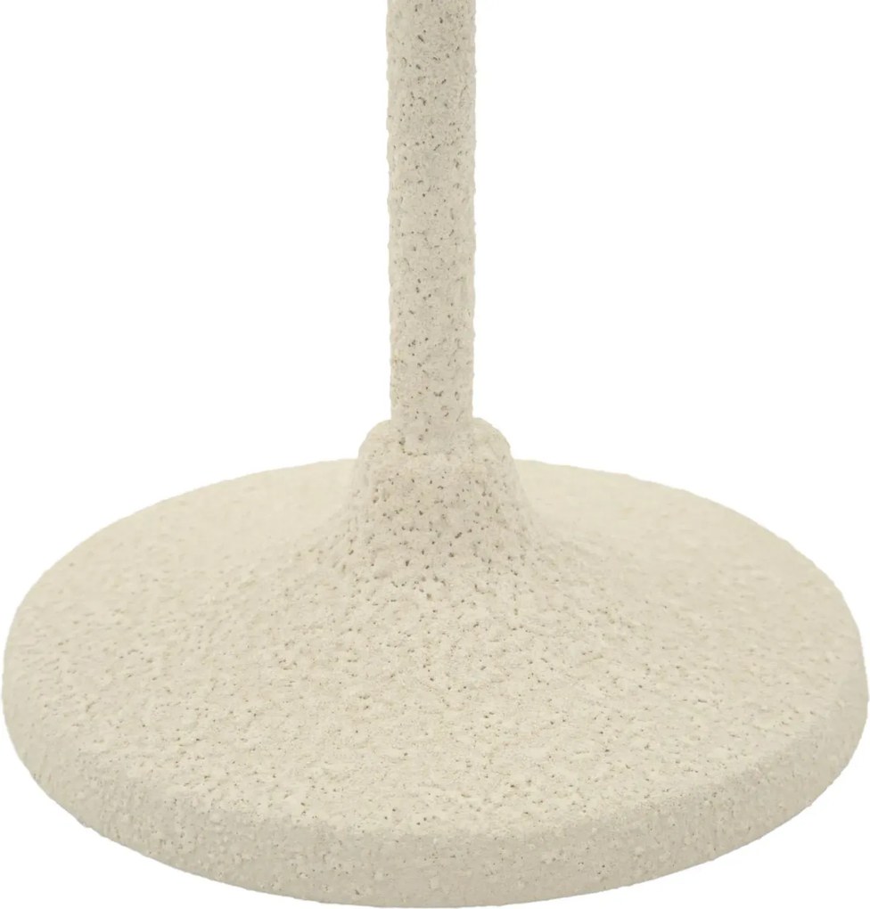 Kovový svícen Pigna 22 cm krémový