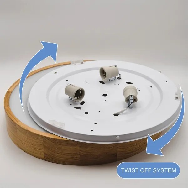 Brilagi - LED RGBW Stmív. strop. sv. CARVALHO 3xE27/15W/230V Wi-Fi dub pr. 47,5