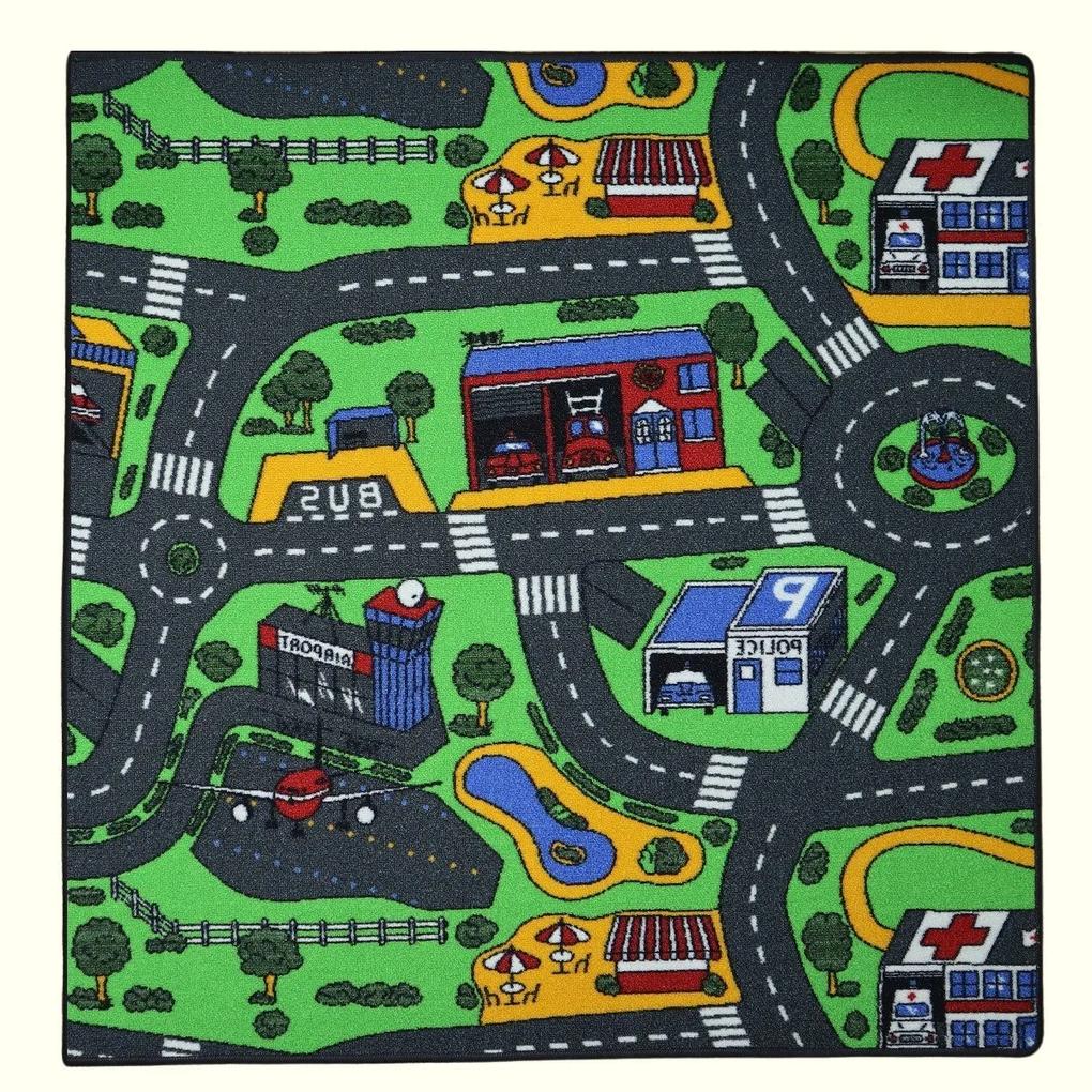 Vopi koberce Dětský kusový koberec City life čtverec - 60x60 cm