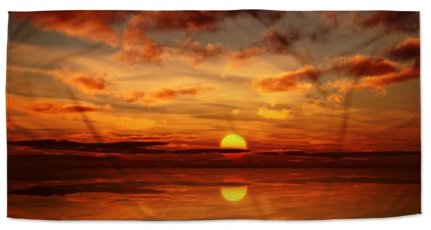 Ručník SABLO - Oranžové slunce 70x140 cm