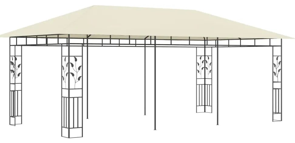 vidaXL Marketos Altán s moskytiérou 6 x 3 x 2,73 m krémový