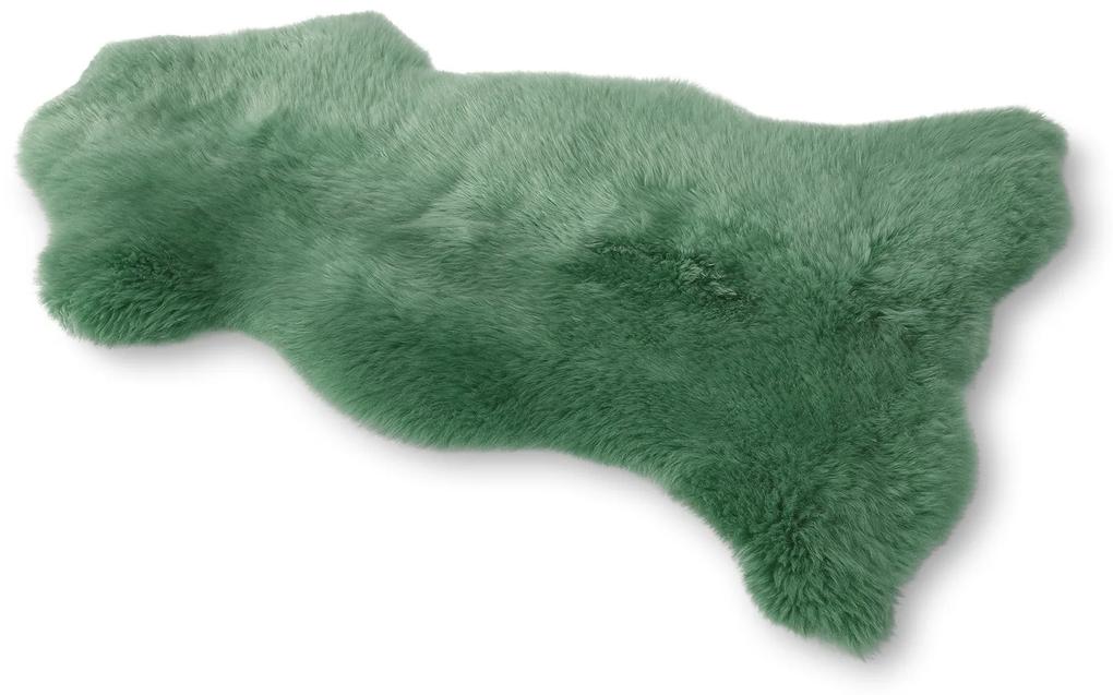 Wooline ovčí kožešina North zelená 110 x 60 cm