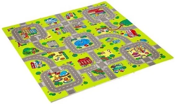 Nils fun dětská pěnová puzzle podložka md02 město