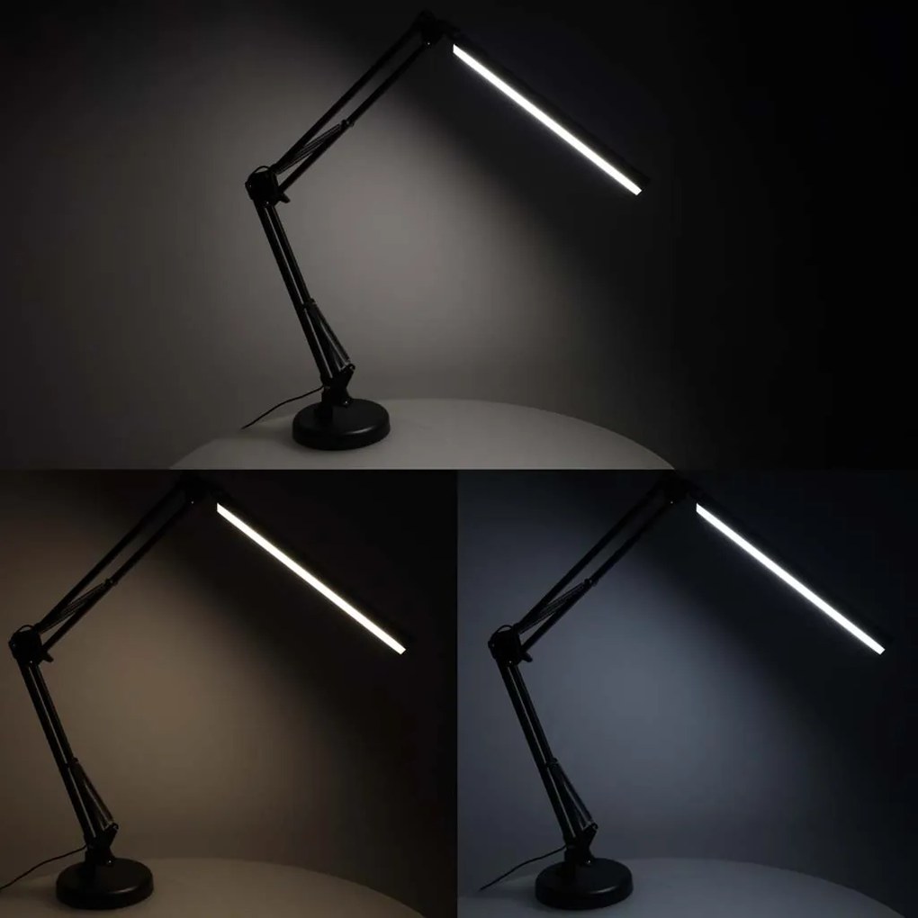 Creative Corner Stolní lampa LED Otočné rameno USB 2 způsoby upevnění