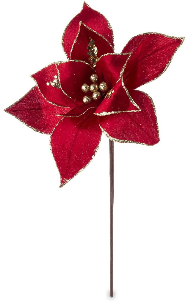 Květ vánoční hvězdy červený 158451