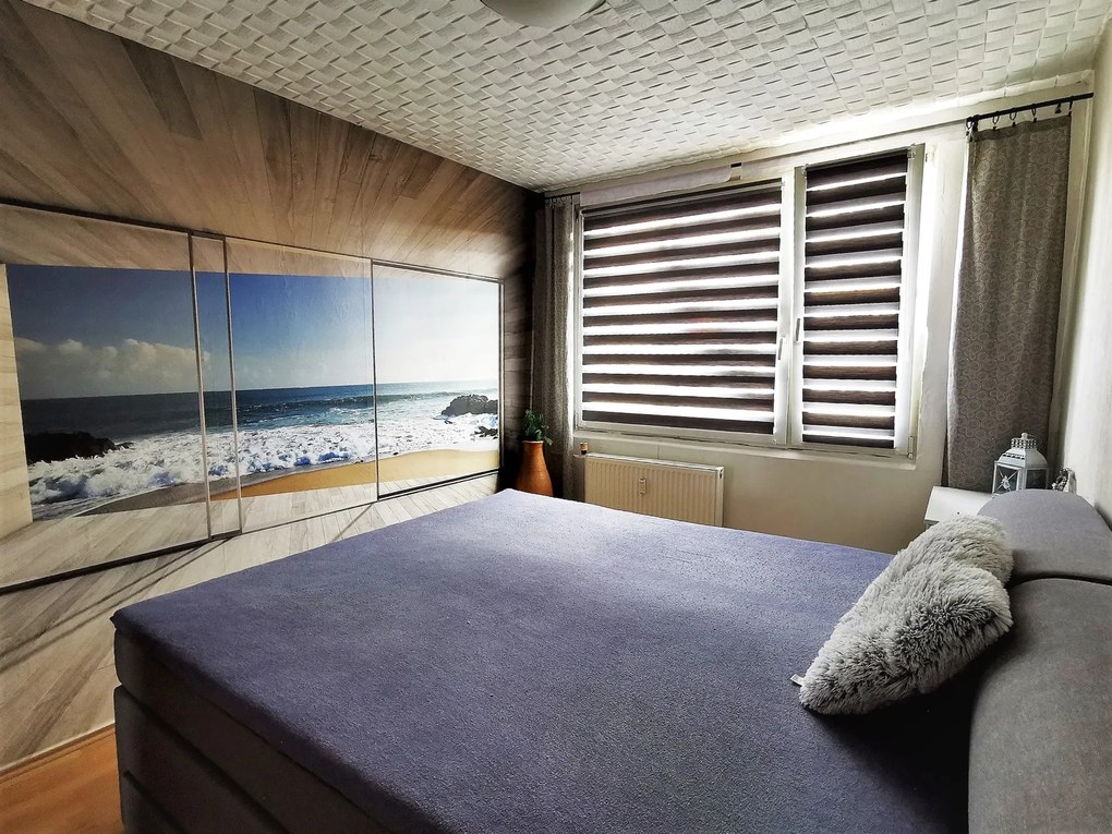 ZEBRA-SHOP Roleta DEN A NOC / MINI / PREMIUM / GRAFIT MELÍR / BH 70 Barva mechanizmu: hnědá, Výška: 150, Šířka: 46