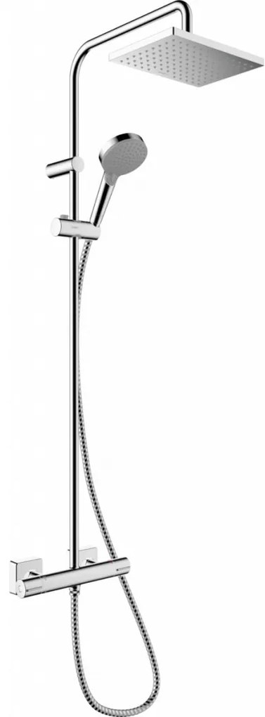 Hansgrohe Vernis Shape - Sprchový systém, termostatický, hlavová sprcha + ruční sprcha, chrom 26286000