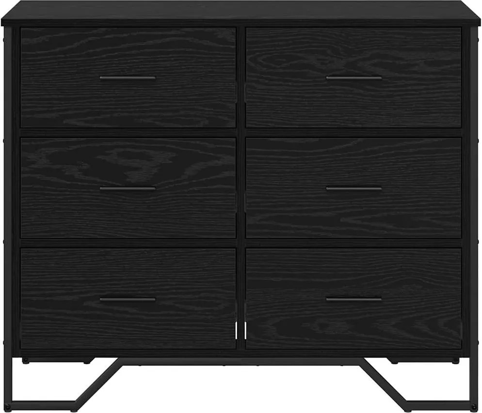 Příborník 6-Zásuvka Černý dub 91 x 35,5 x 74,5 cm 3365605