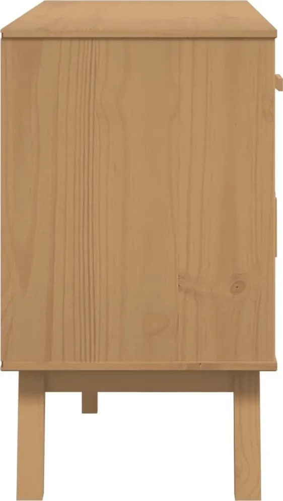 vidaXL Příborník OLDEN hnědý 114 x 43 x 73,5 cm masivní borové dřevo [358603]