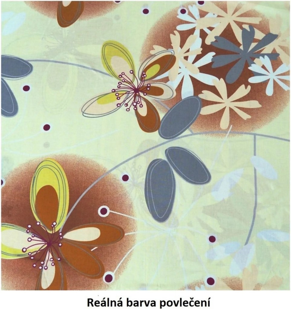 Bavlněné povlečení LUX - Gifa - béžové 140x200, 70x90 cm