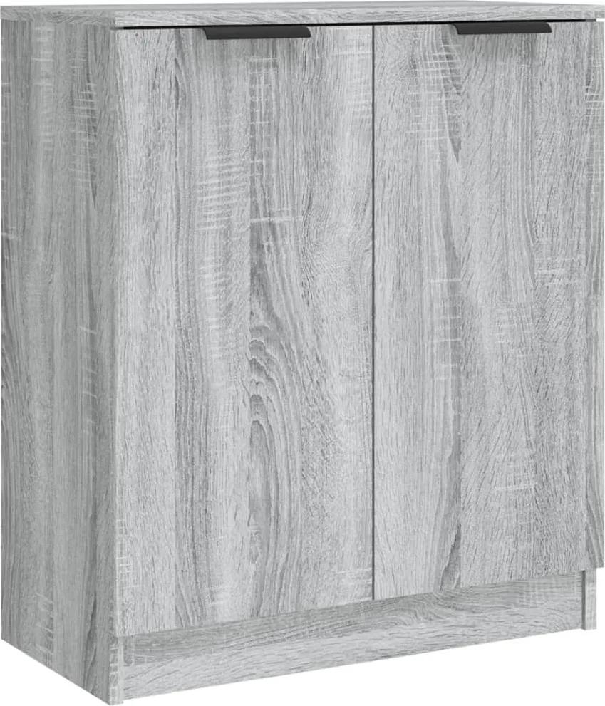 vidaXL 3dílný příborník kompozitní dřevo [3115786] Barva: Betonová šedá