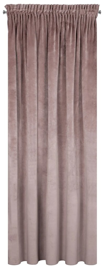 ZATEMŇOVACÍ ZÁVĚS NA PÁSCE RIA 140X270 CM PÚDROVĚ RŮŽOVÁ