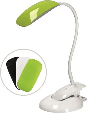 MAXMAX Stolní lampička FLAT s podstavcem i clipem - LED 5W - 4000K