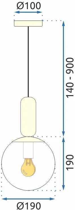 Toolight, Kovová stropní lampa skleněná APP474-1CP, zlatá, OSW-00606