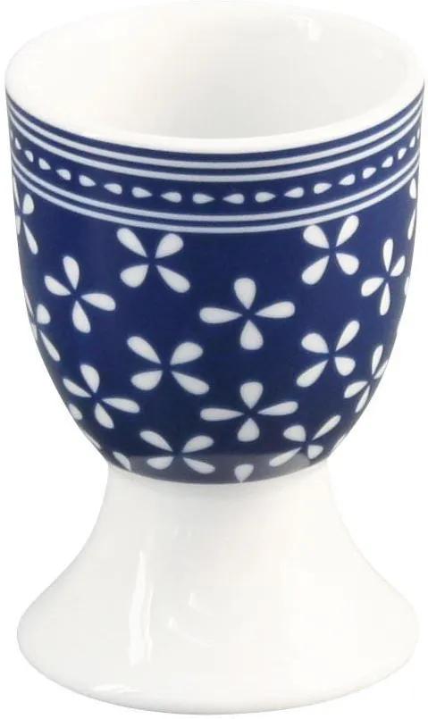 Krasilnikoff Stojánek na vajíčko Daisy Blue, modrá barva, porcelán