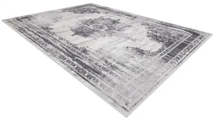 ANDRE mycí kobereček Ornament 1187 vintage protiskluz černo bílý velikost 160x220 cm | krásné koberce cz