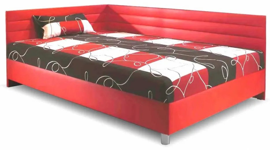 Čalouněná postel s úložným prostorem Elite, 110x200 cm , 107