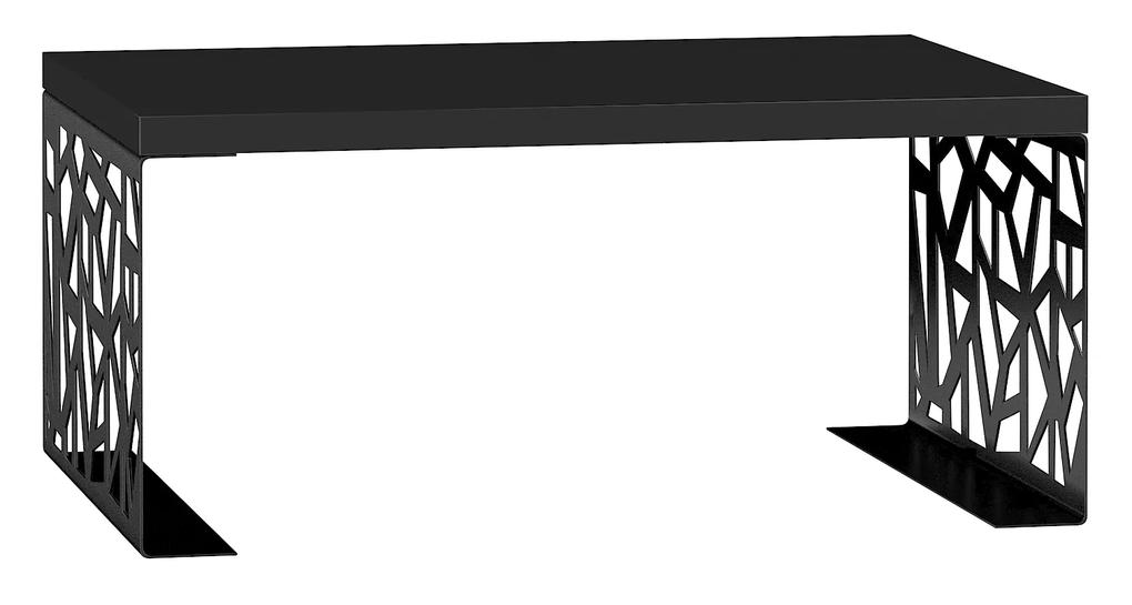 Konferenční stolek SEMANIER 100x70 Hlavní barva: Černá Lesk