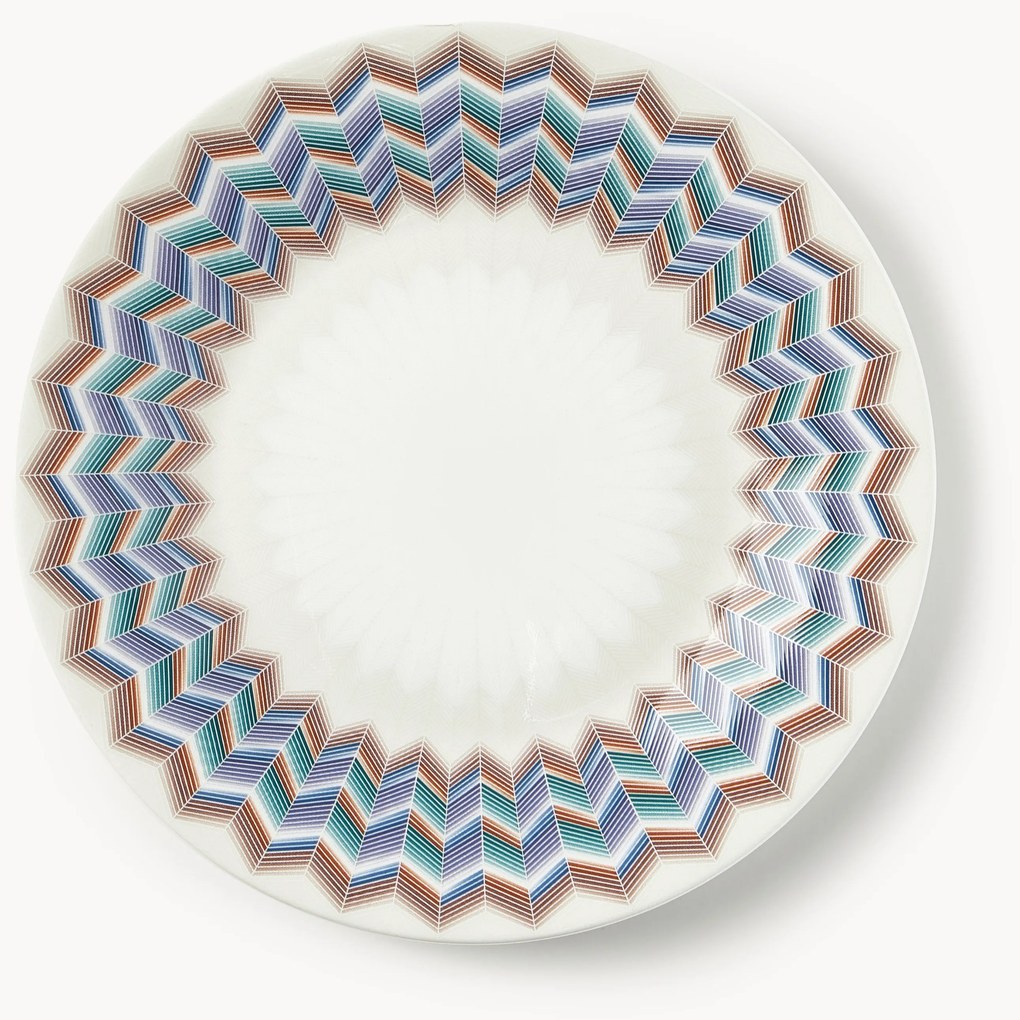 Sada snídaňových talířů z kostního porcelánu Fine Bone China Jarris, 6 dílů
