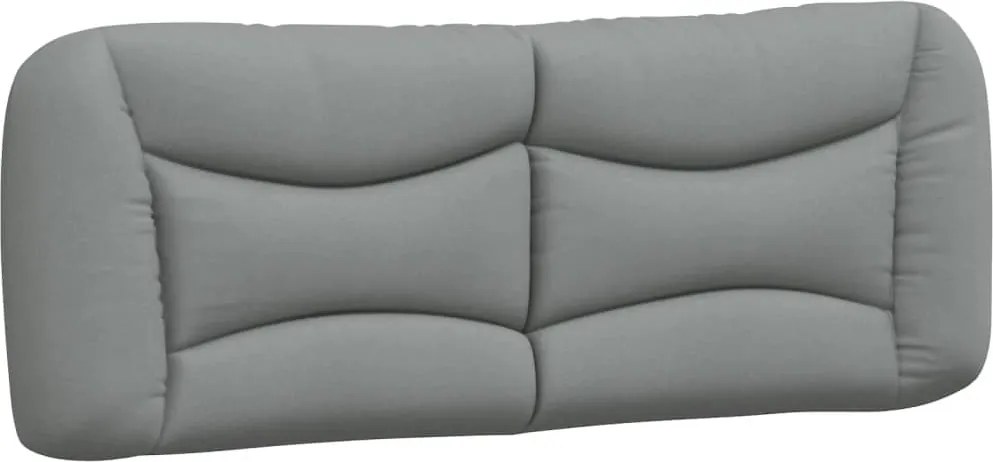 Postel s matrací Hvar světle šedá 140 x 200 cm textil 3208534