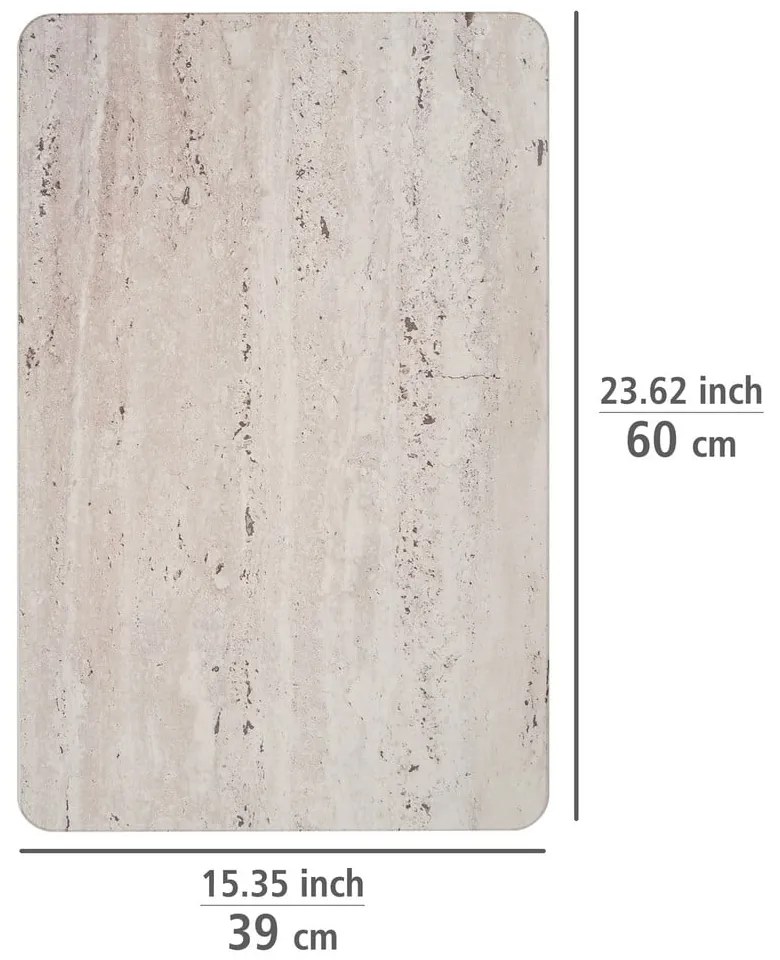 Světle hnědá koupelnová předložka z křemeliny 39x60 cm Puna – Wenko