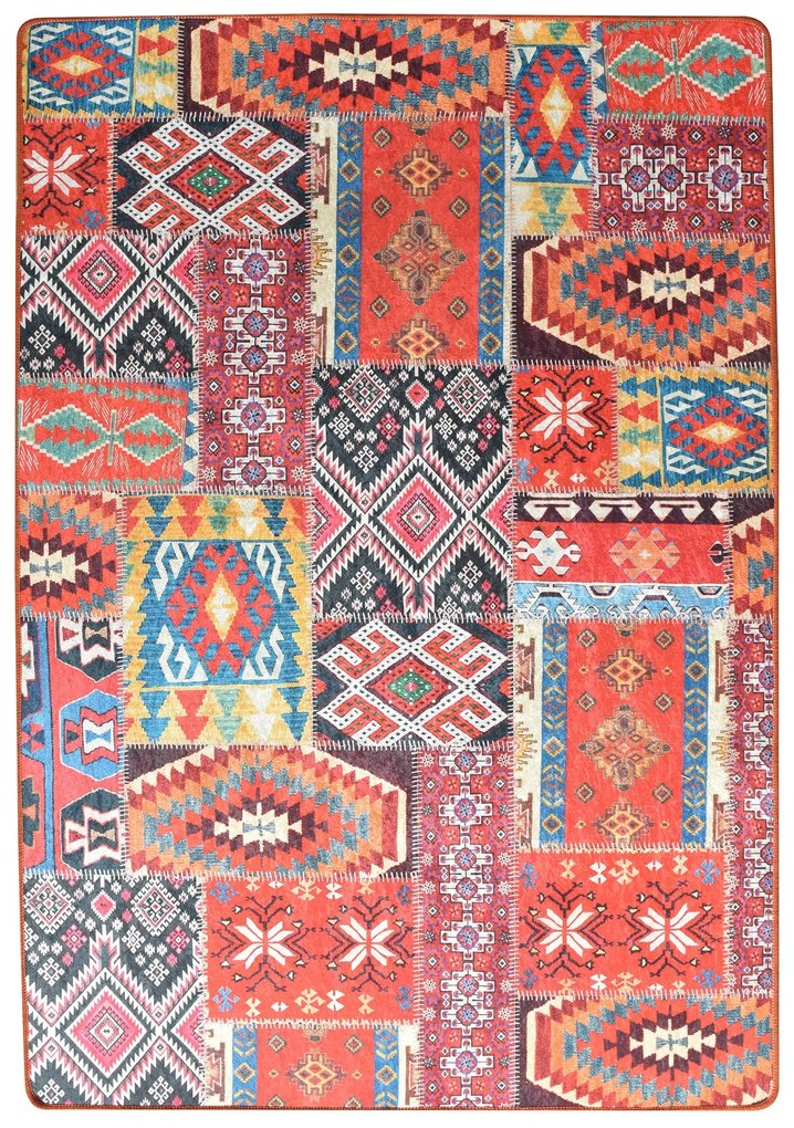 Conceptum Hypnose Kusový koberec Patchwork, Vícebarevná Rozměr koberce: 140 x 190 cm