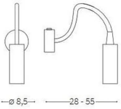 LED nástěnné svítidlo Ideal LUX Focus 1x3W 3000K 203171