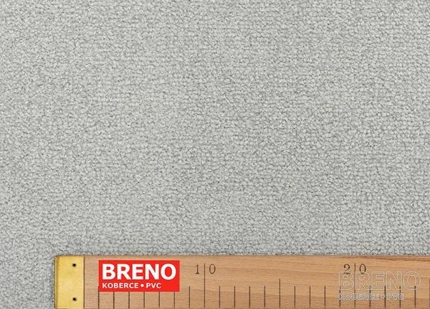 Breno Metrážový koberec POINT 973 – šedý, šíře 400 cm