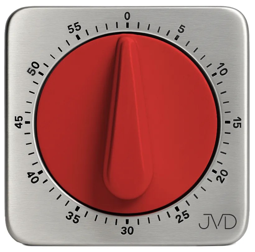 JVD Stříbrná kuchyňská mechanická minutka JVD DM79.3