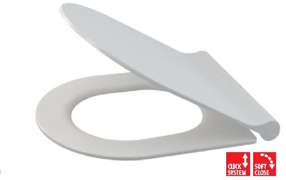 Alca - WC sedátko Slim, SoftClose, duroplast, bílá A67SLIM