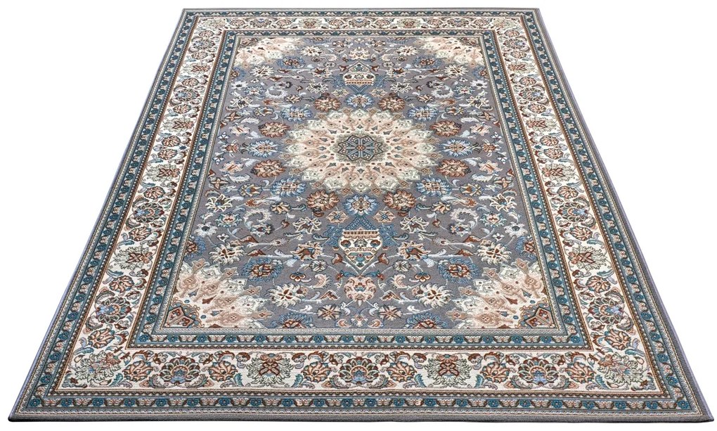 Hanse Home, Kusový koberec Flair 105715 Grey Cream – na ven i na doma, 200x285, šedá, chodba / předsíň