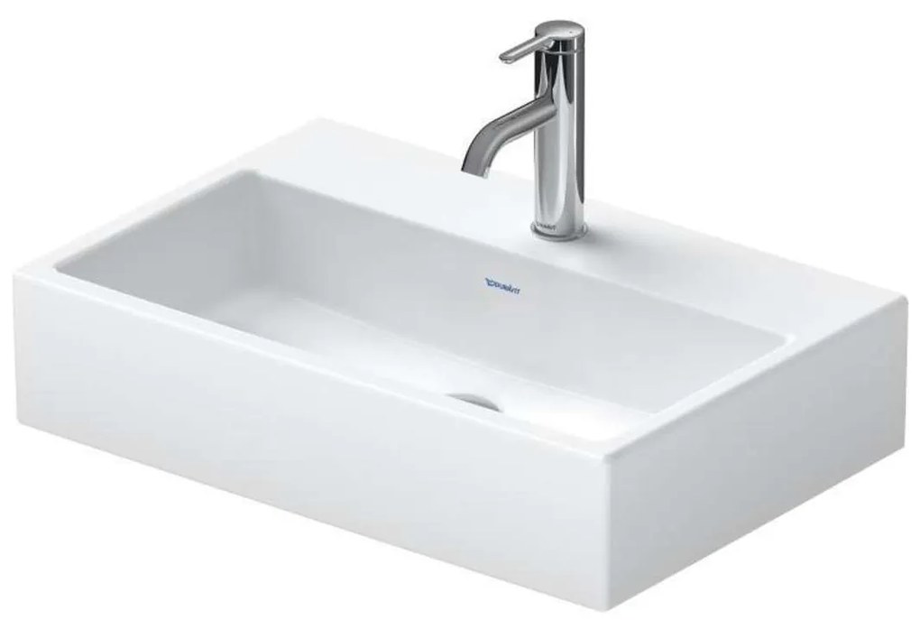 Duravit Vero Air - Umyvadlo 60x40 cm, bez přepadu, otvor pro baterii, WonderGliss, bílá 23686000411
