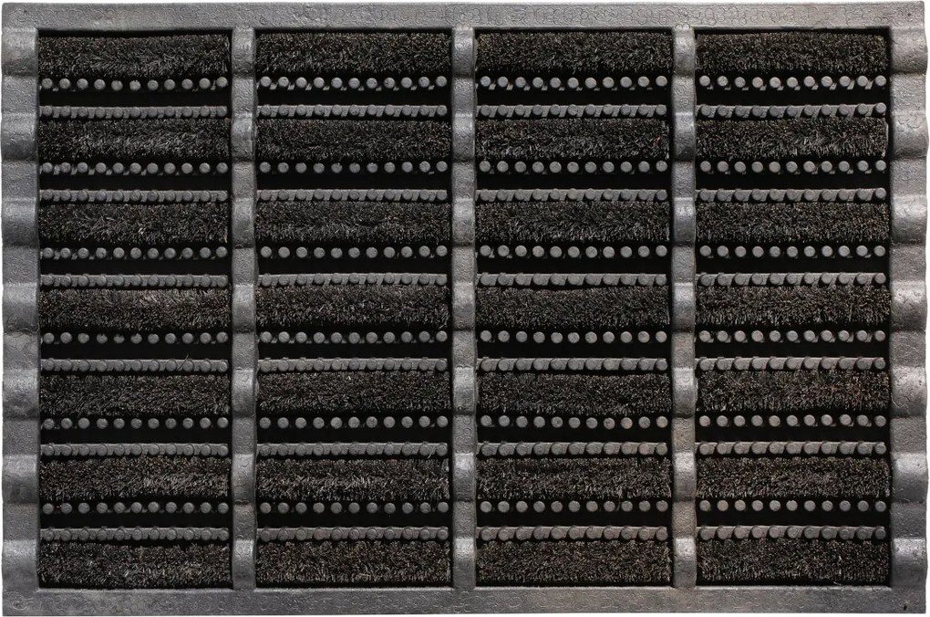 Odolná kokosová rohož na hrubé nečistoty černá - 75 x 45 cm