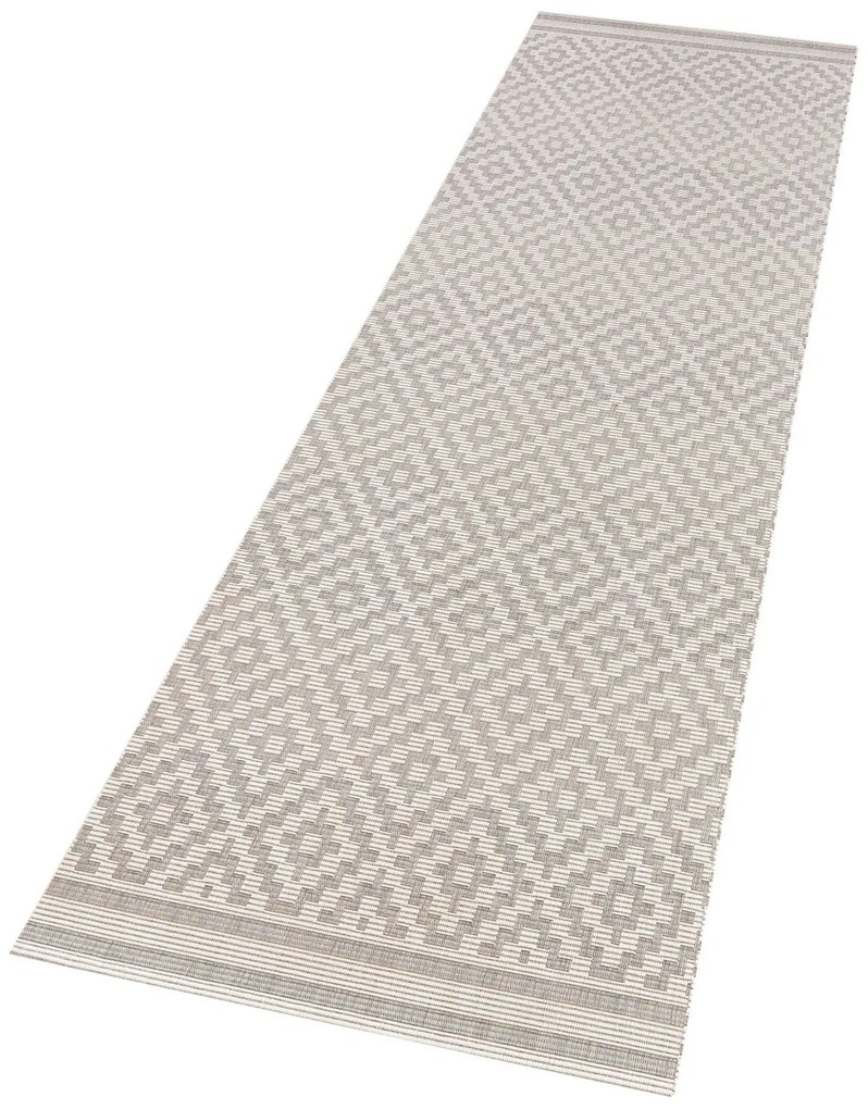 Hanse Home, Kusový koberec Meadow 102467 – na ven i na doma, 80x150, šedá, chodba / předsíň