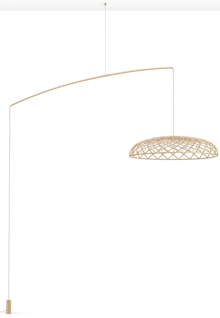 Flos Skynest Motion, béžové stropní svítidlo, 57W LED 2700K stmívatelné, prům. 90,4cm