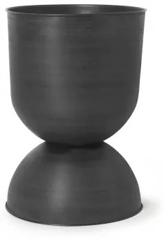 Hourglass Pot Large black Ferm Living