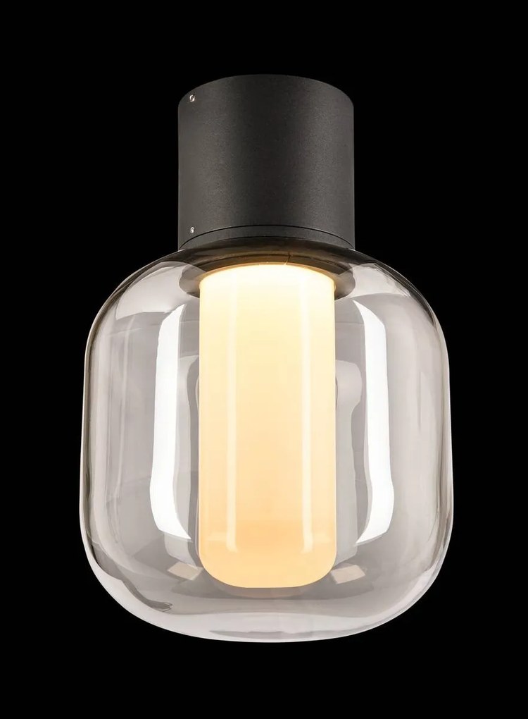 LA 1004677 OVALISK CL venkovní LED stropní přisazené svítidlo antracit CCT switch 3000/4000 K - BIG WHITE (SLV)