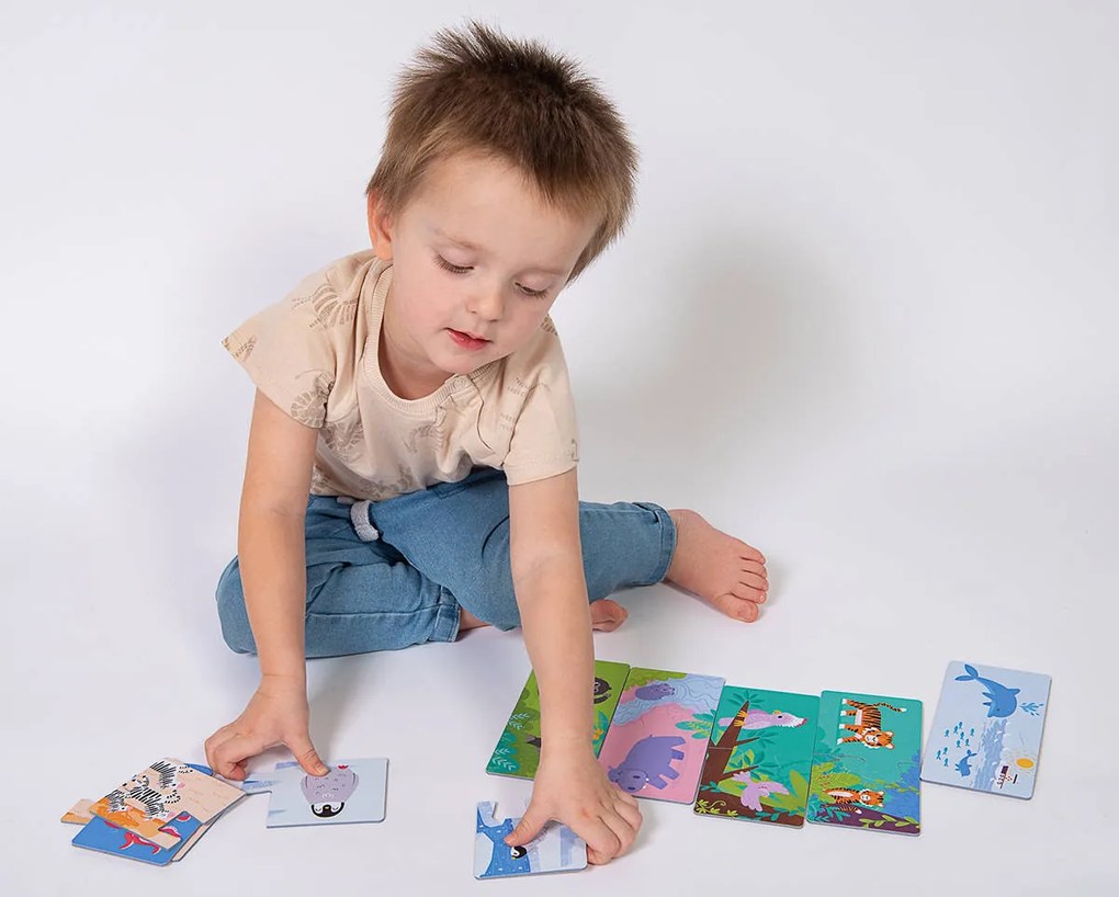 EFKO KukiKuk Véééliké baby puzzle duo Kde bydlí zvířátka 24 dílků ef80036