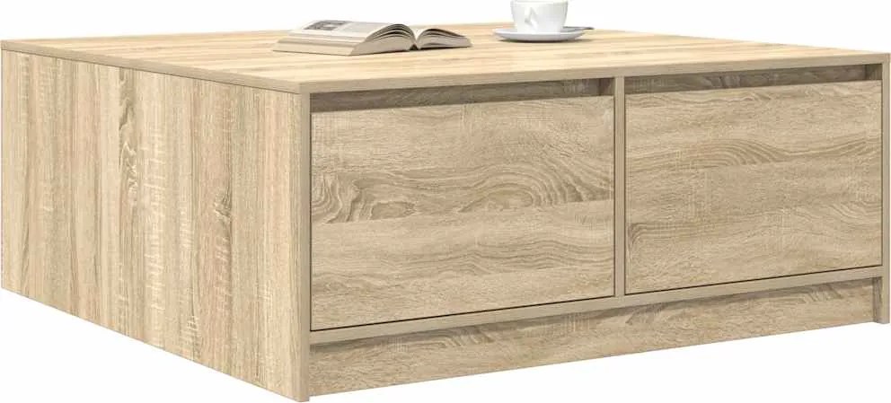Konferenční stolek se zásuvkami Sonoma Dub 100x100x40 cm 3328401