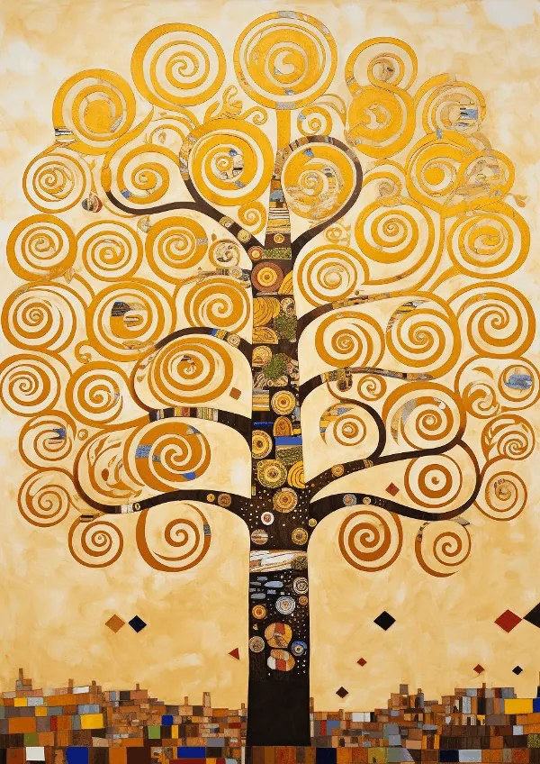 Strom 3 inspirace Gustav Klimt